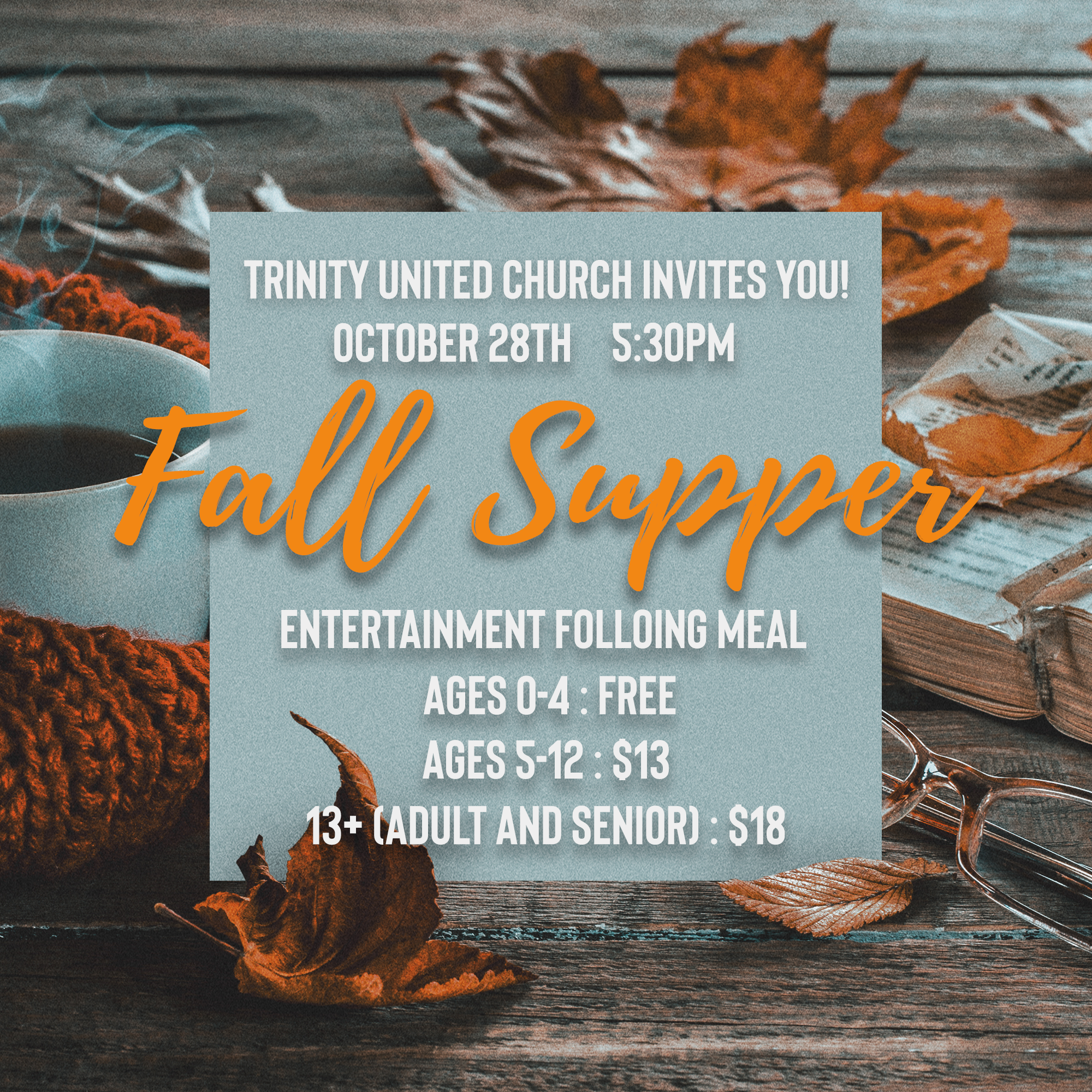 Fall Supper | Trinity United Church